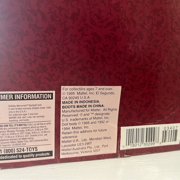 Mattel | Toys | Barbie Doll Hallmark Special Edition Holiday Memories ...
